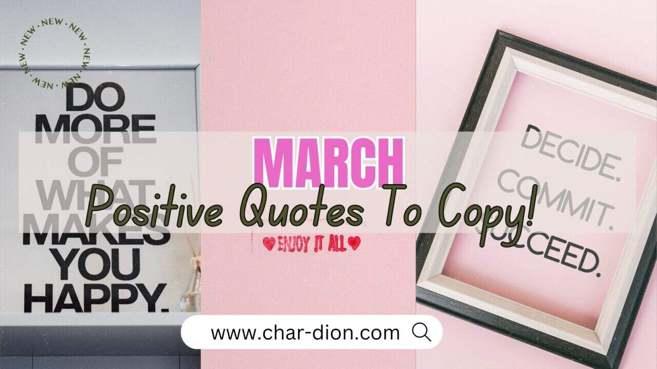 March Positive Quotes to Boost Your Mood - Soft Life Mama