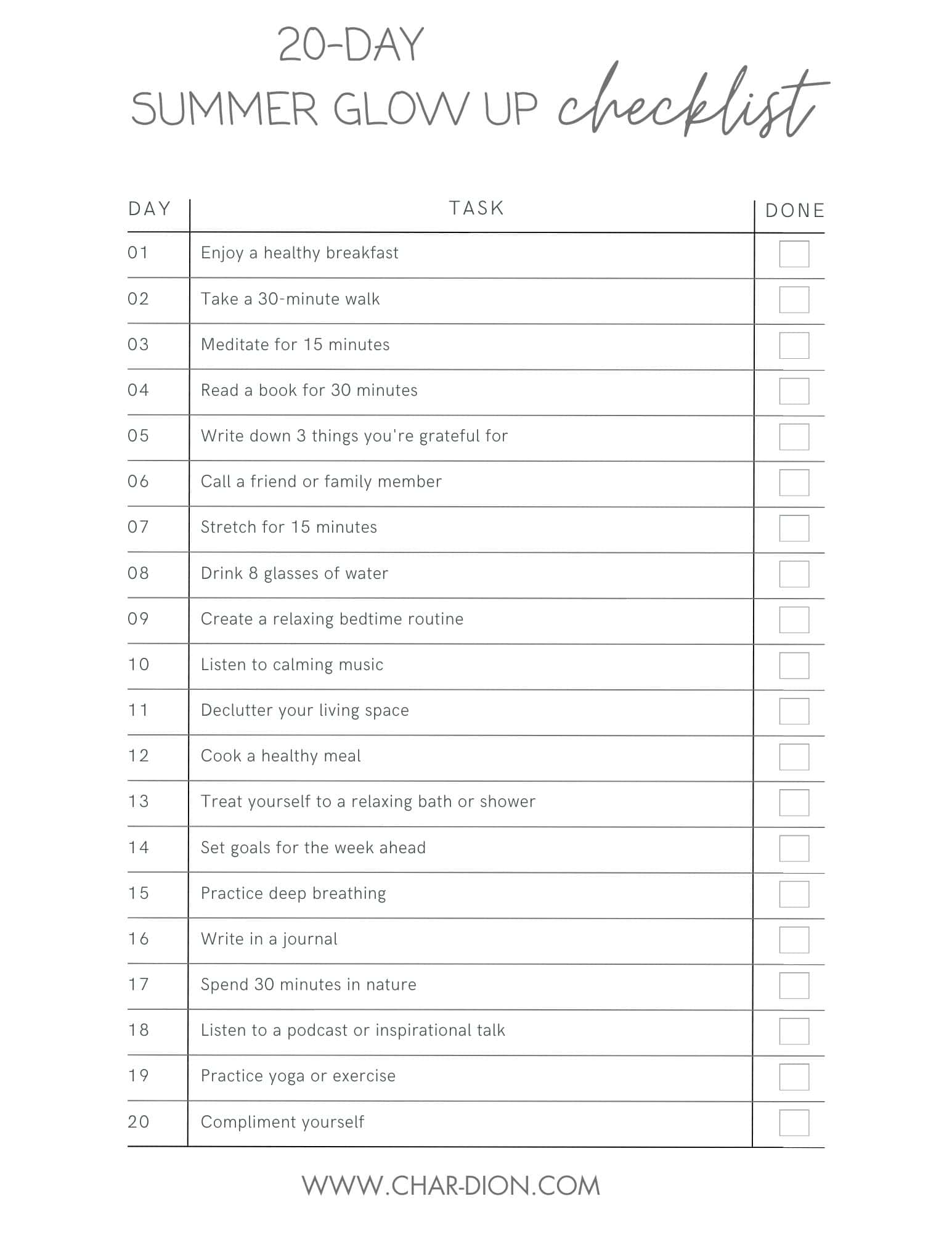 Summer Glow Up List To Reinvent Yourself In 2 Days! - Soft Life Mama