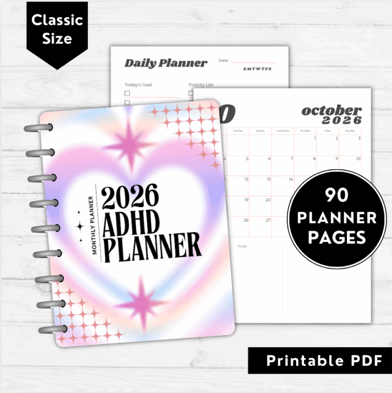 ADHD Digital Planner | Focus & Productivity Organizer for ...