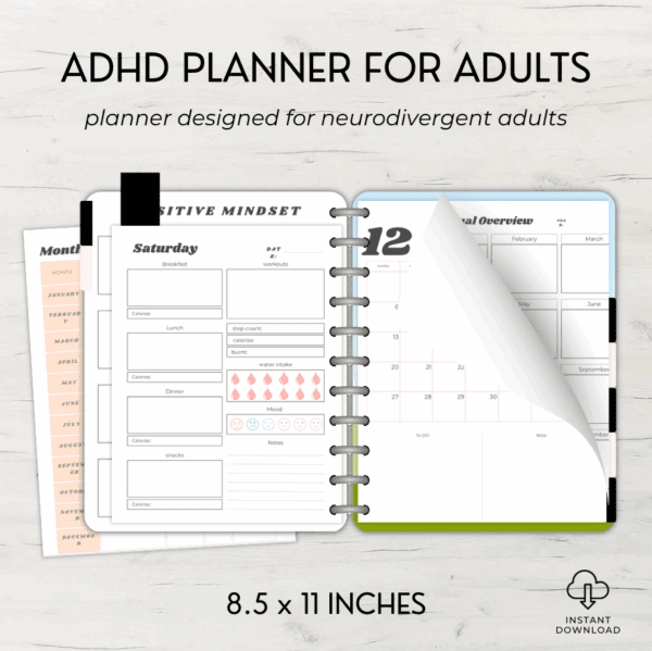 ADHD Digital Planner | Focus & Productivity Organizer for ...